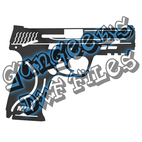 SW MP Pistol - DXF - SVG - CNC File Download